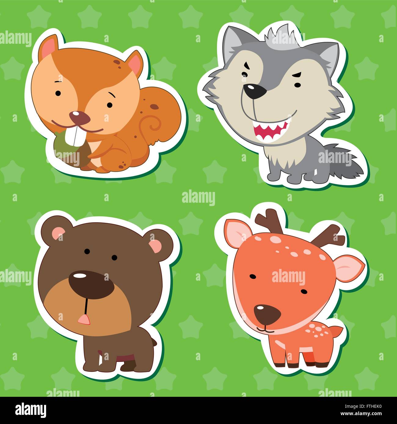 Group deer zoo Stock Vector Images - Alamy