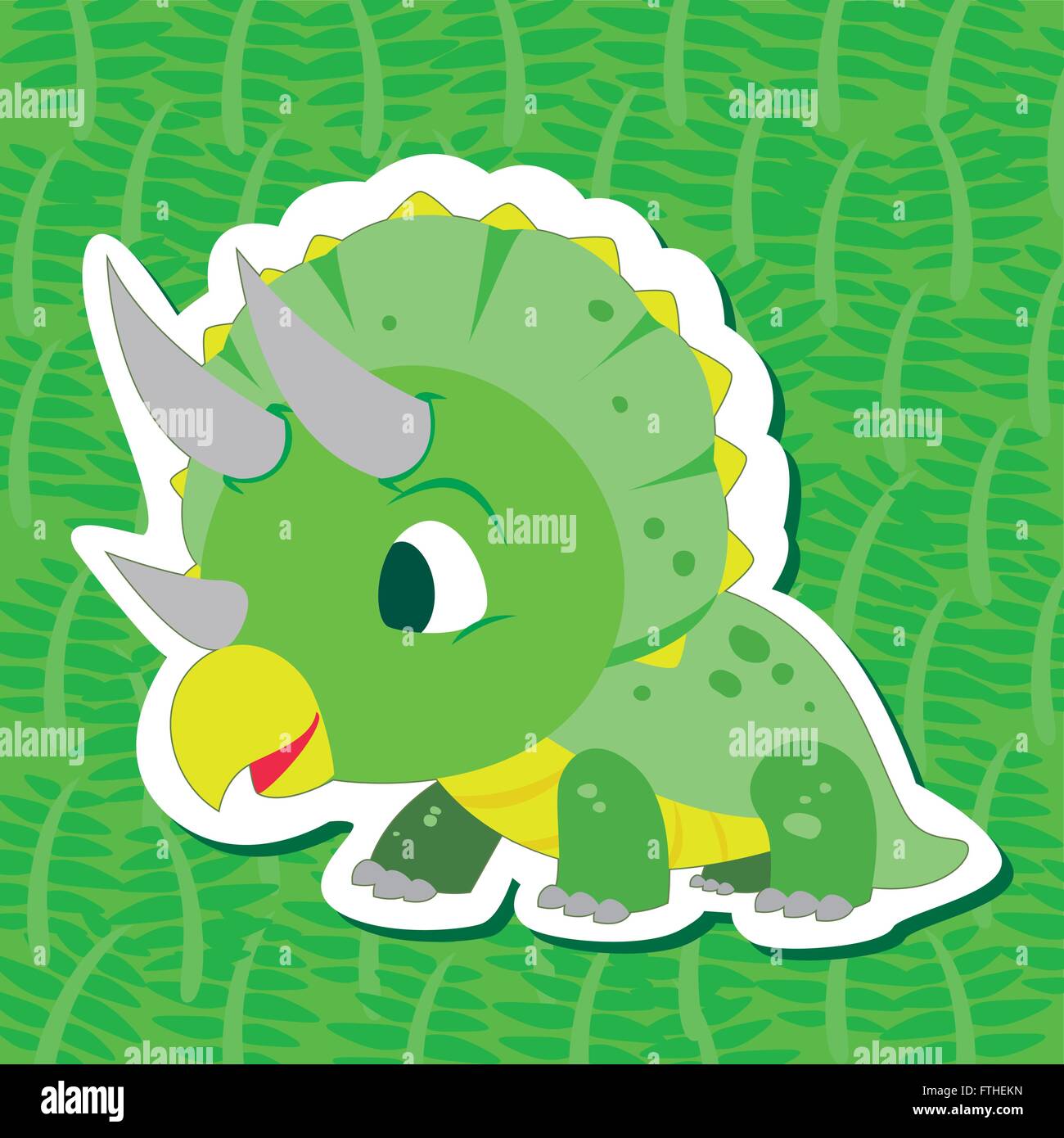 Baby triceratops Stock Vector Images - Alamy