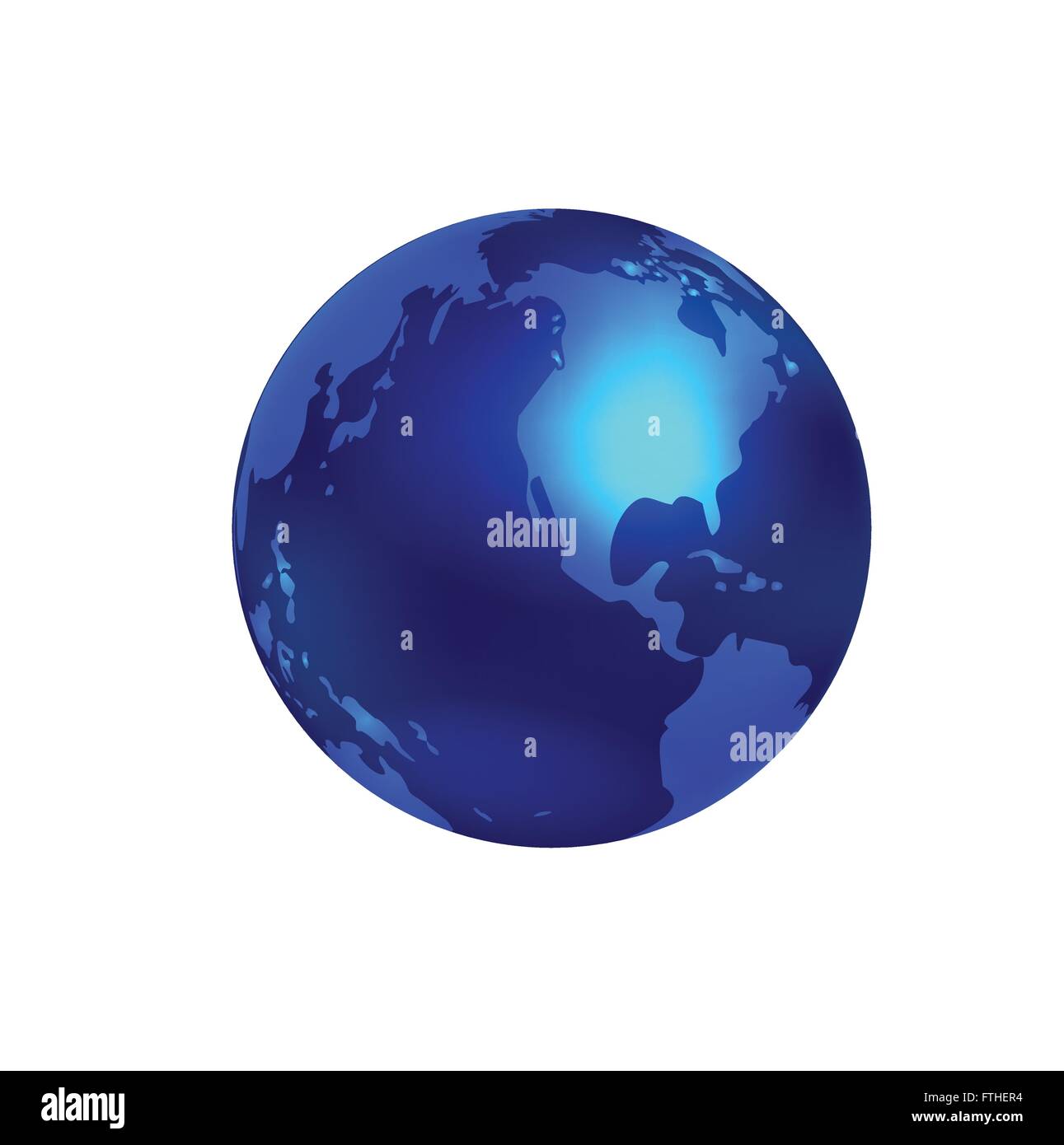 Blue world globe Stock Vector Image & Art - Alamy