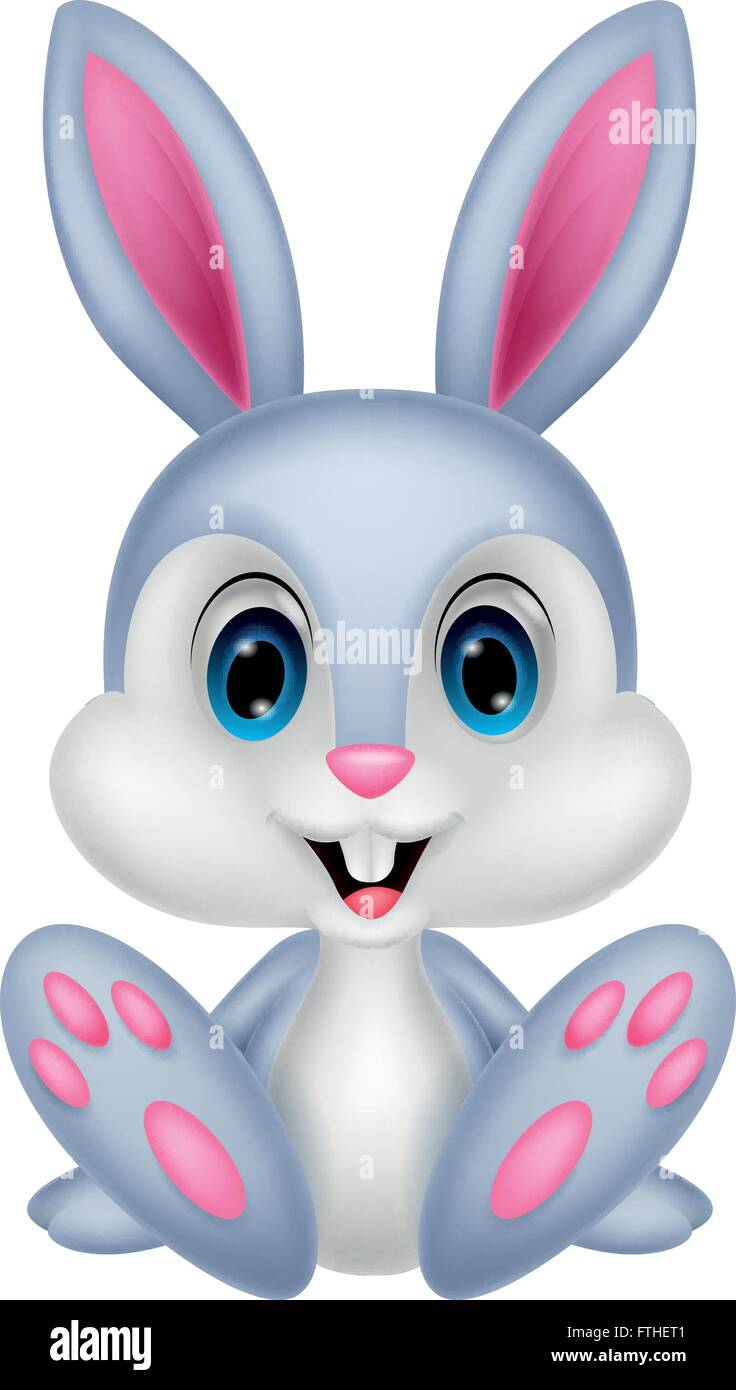Cute baby rabbit cartoon Stock Vector Image & Art - Alamy