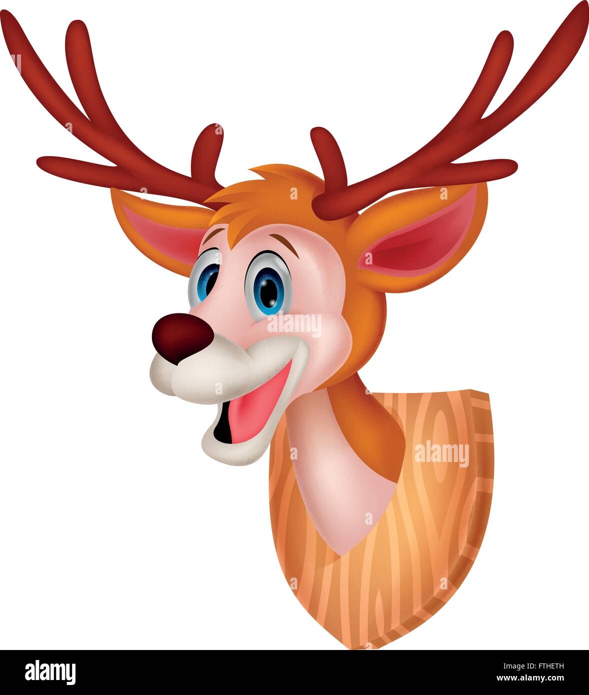 Deer head cartoon Stock Vector Image & Art - Alamy