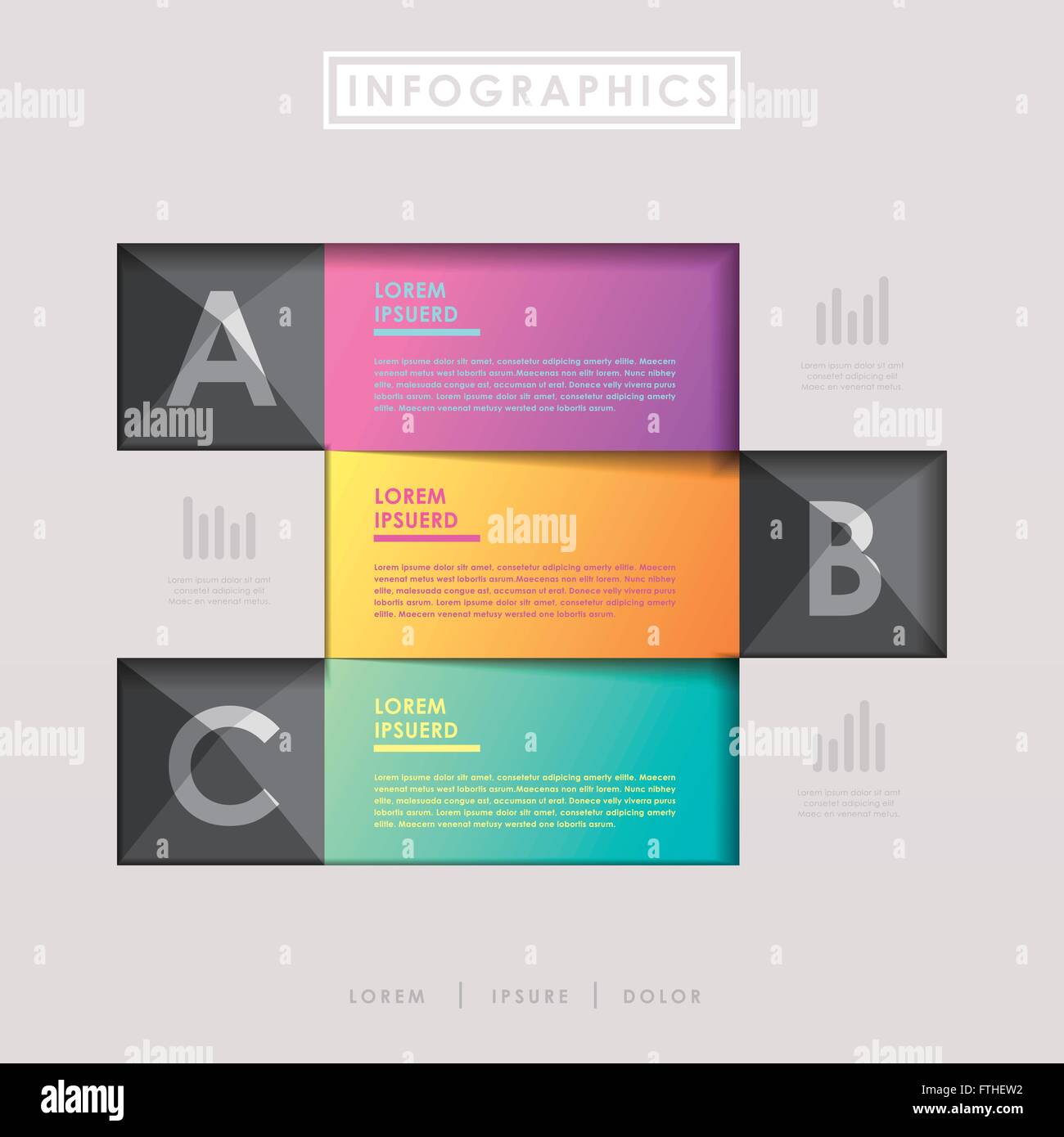 modern design paper banners template infographic elements Stock Vector ...
