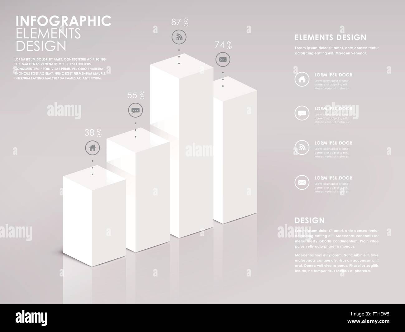 Bar chart infographic Stock Vector Images - Alamy