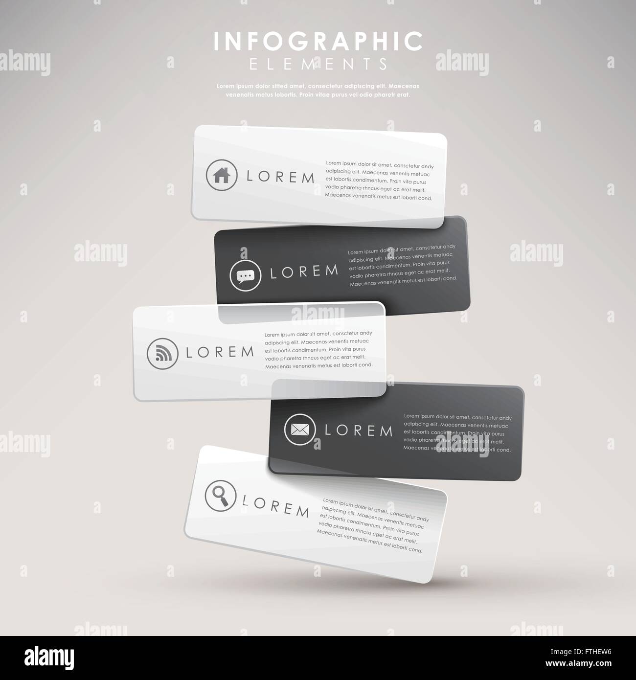 modern abstract translucent bar chart infographic elements Stock Vector ...