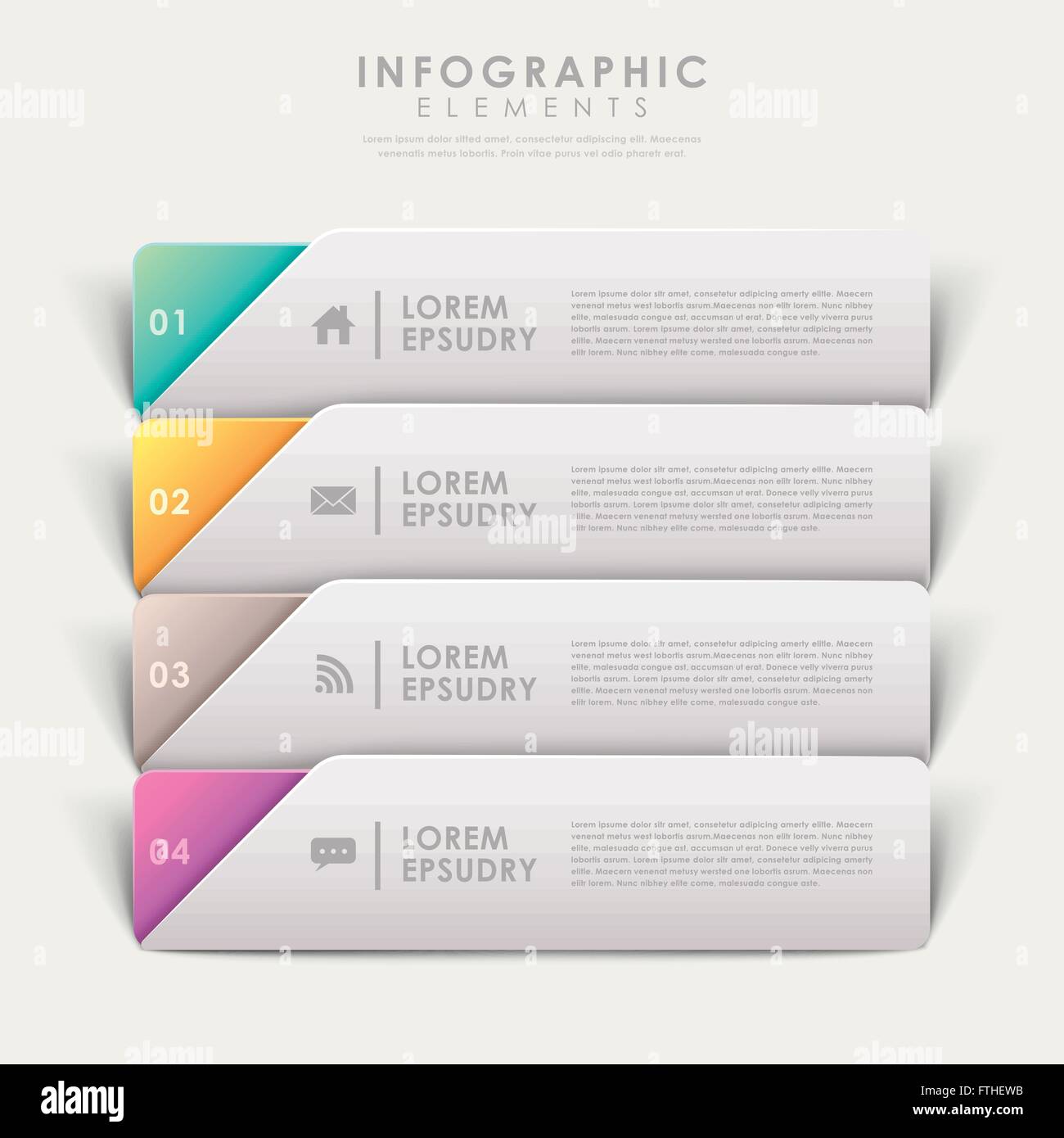 Design Paper Banners Template Infographic Stock Photos & Design Paper ...