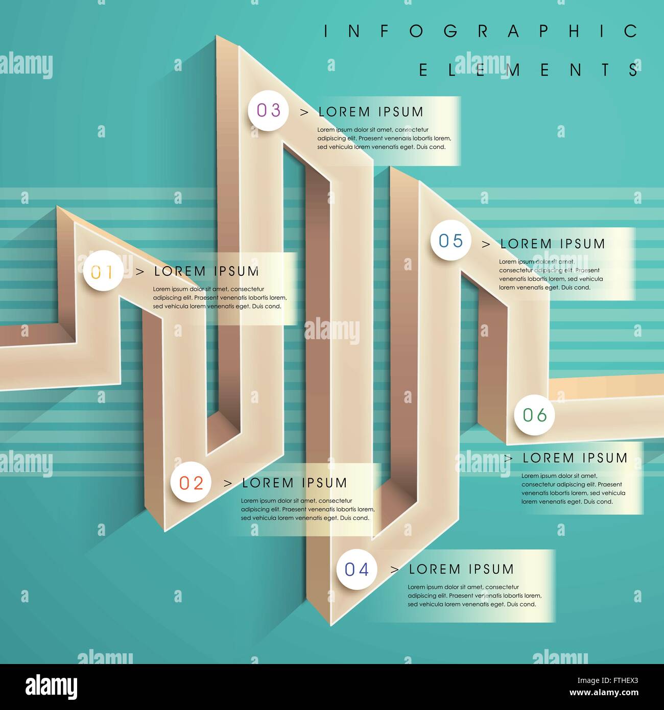 modern maze style 3d bar chart infographic elements Stock Vector Image ...