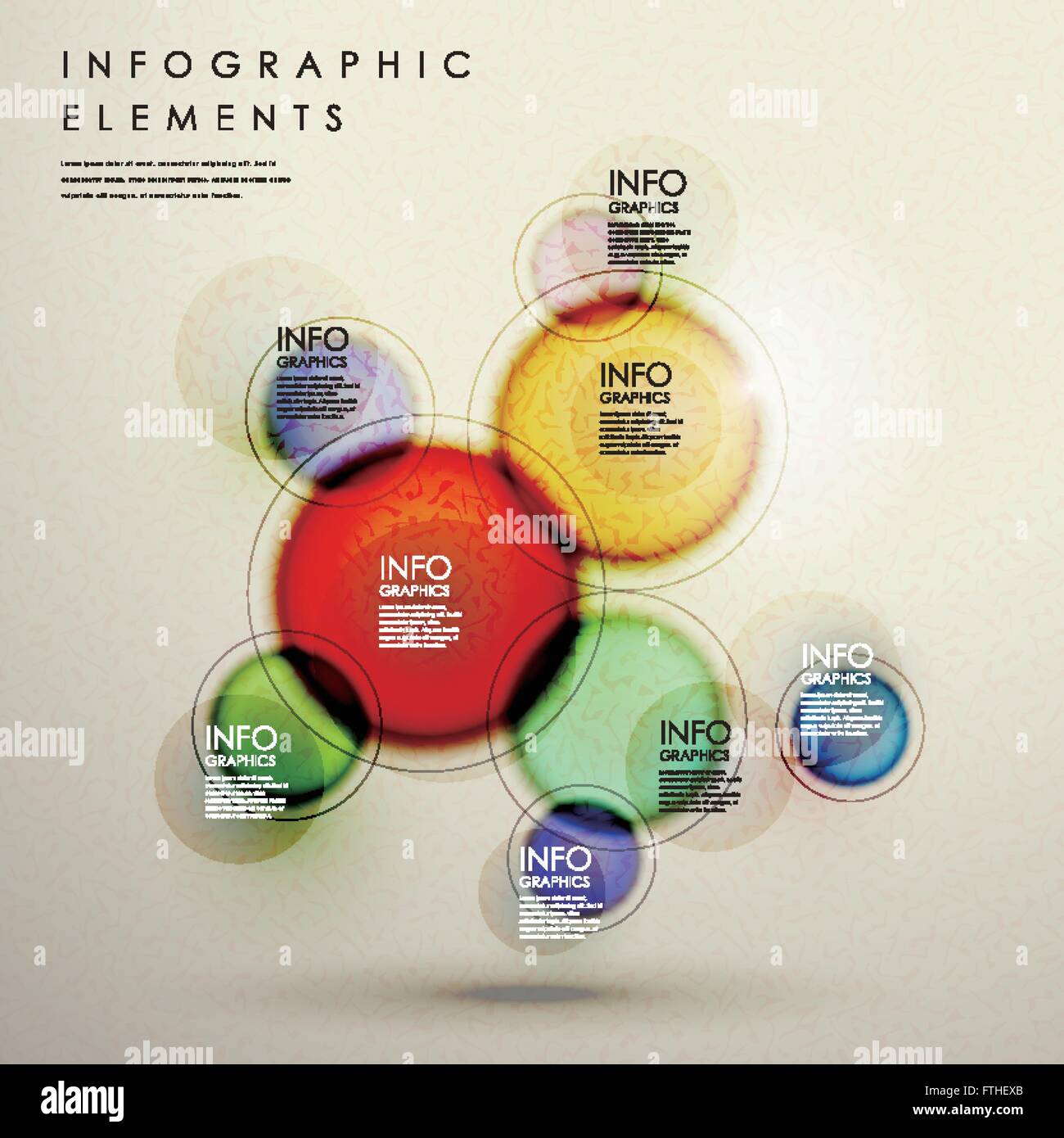 Circular elements infographic vector vectors hi-res stock photography ...