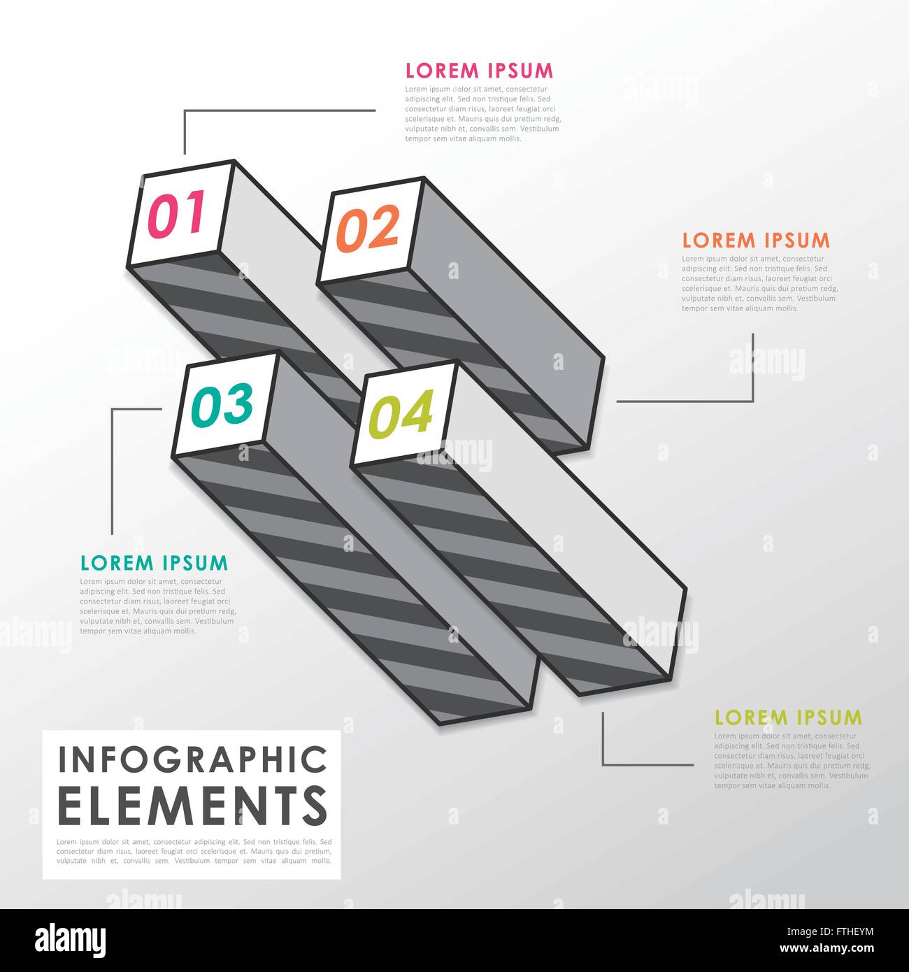 Grey bar chart infographic elements hi-res stock photography and images ...
