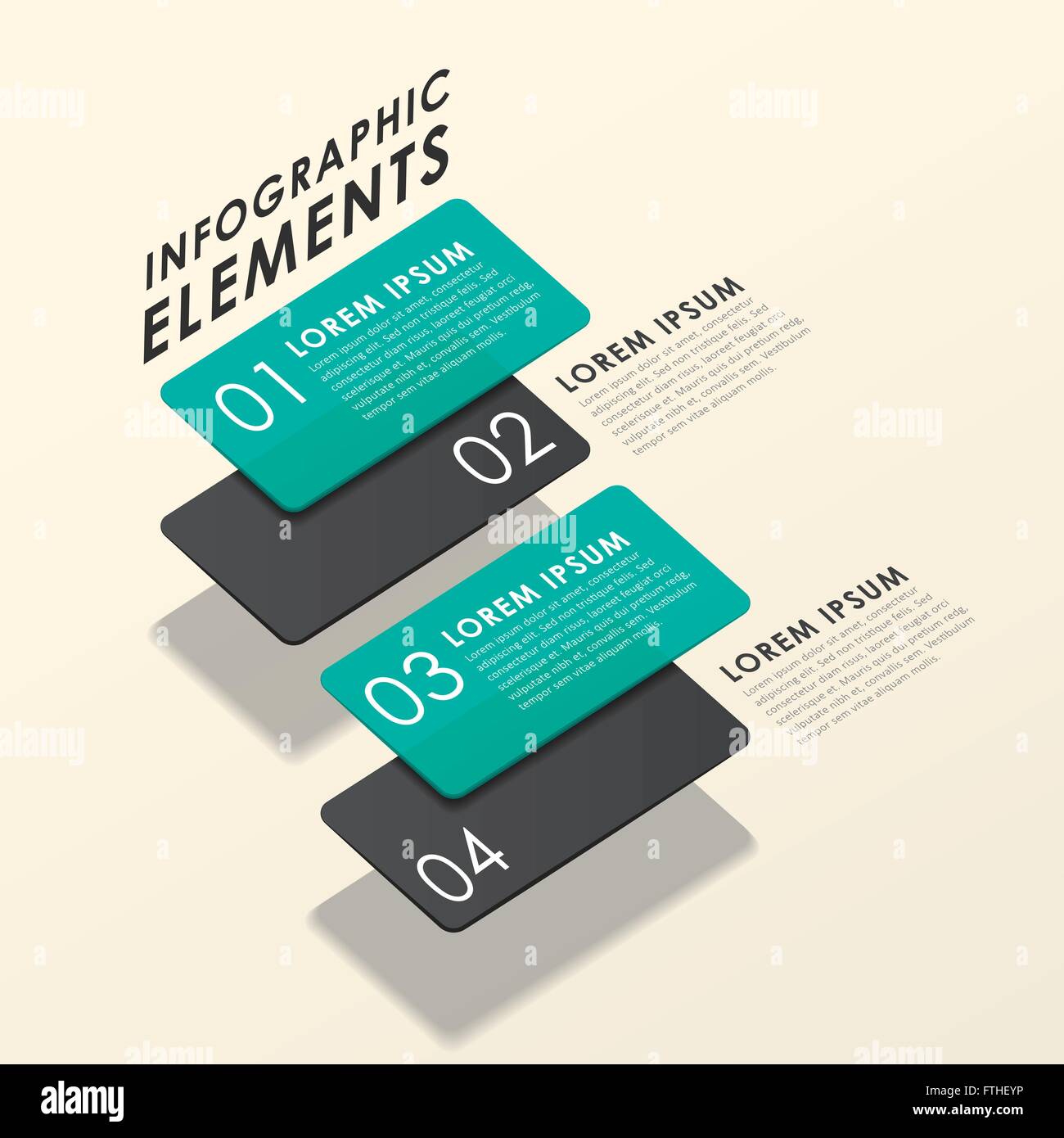 modern abstract translucent tag infographic elements template Stock ...