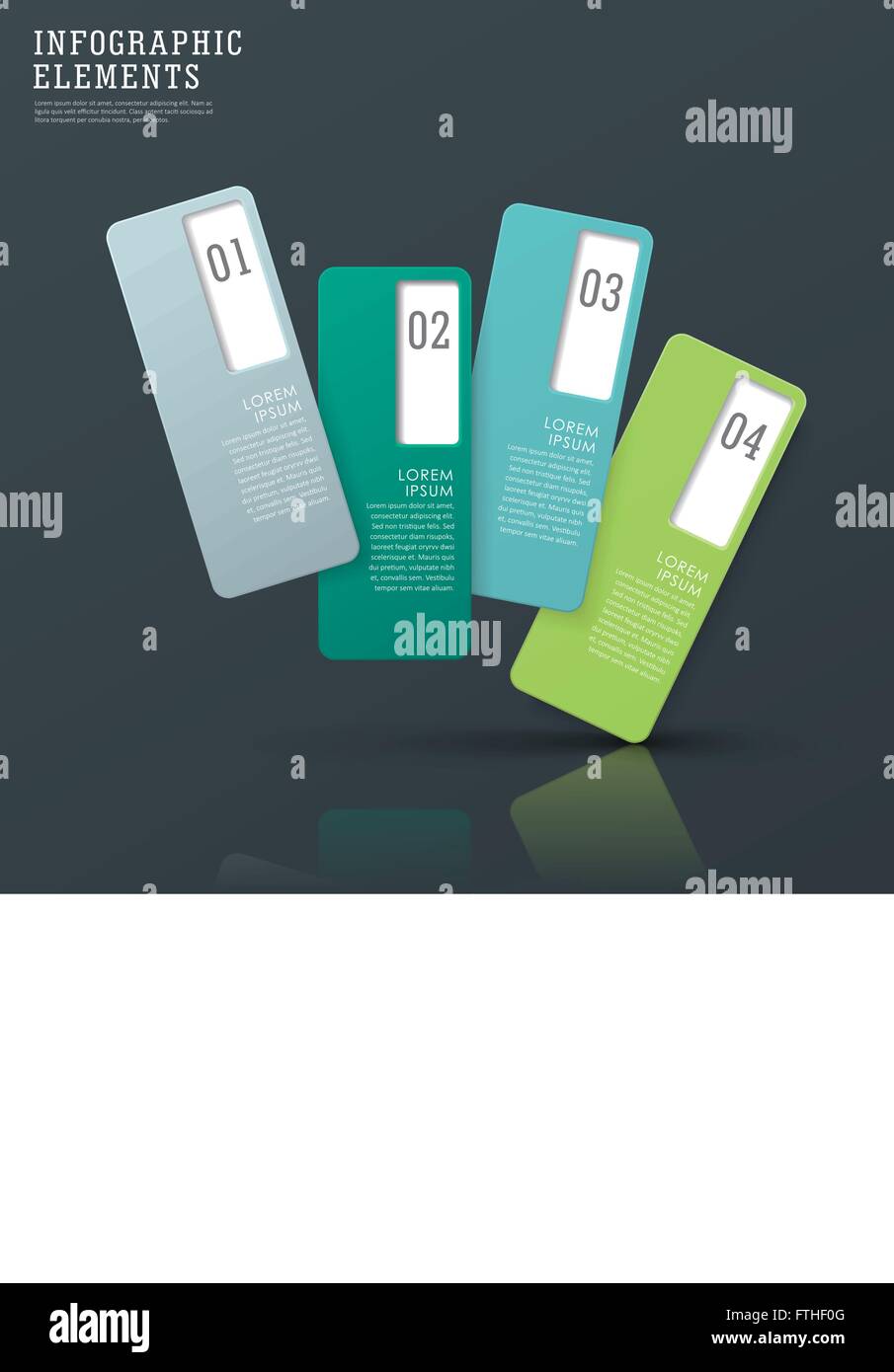 modern abstract paper tag infographic elements template Stock Vector ...