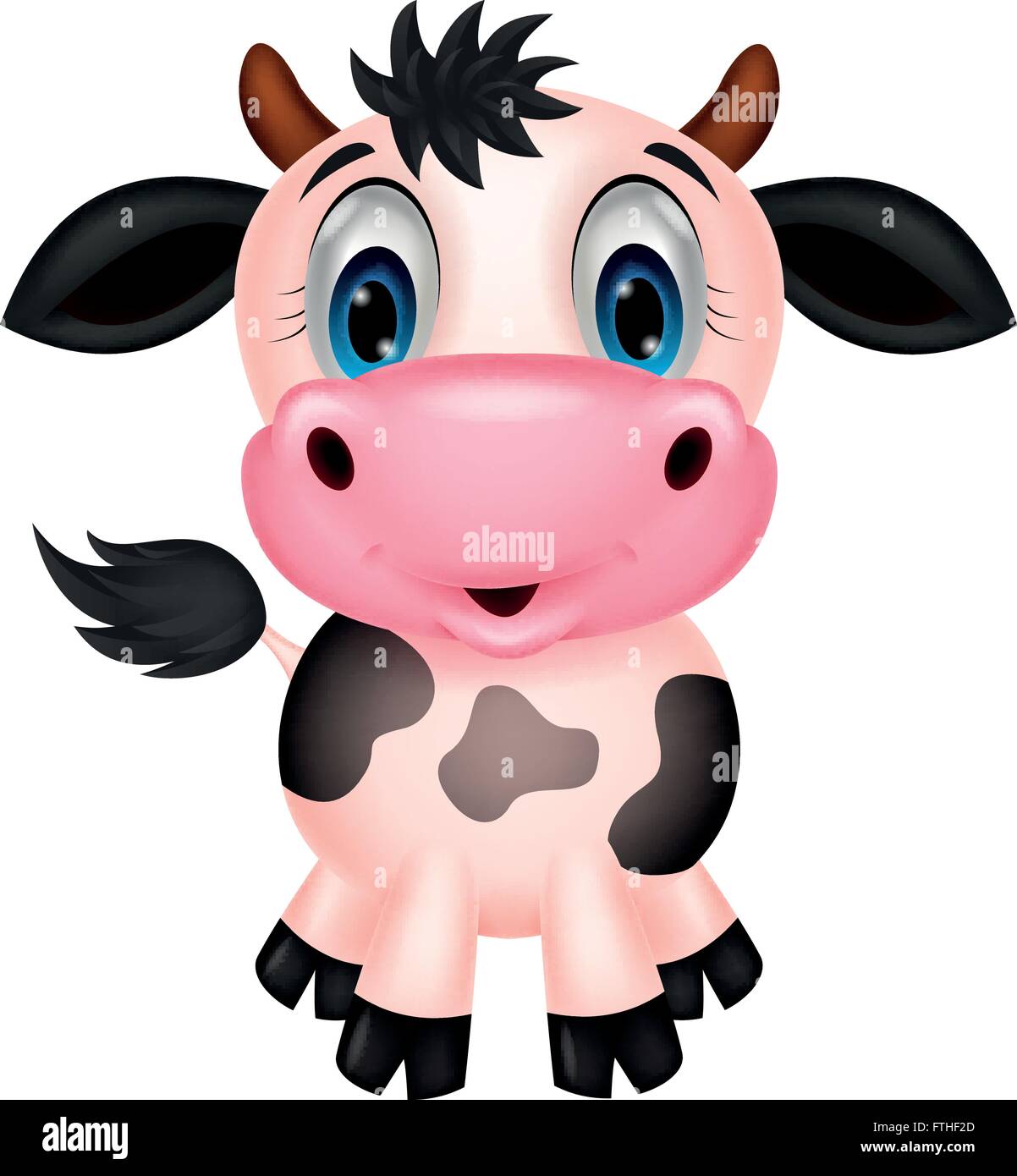 Cute cow cartoon Stock Vector Image & Art - Alamy