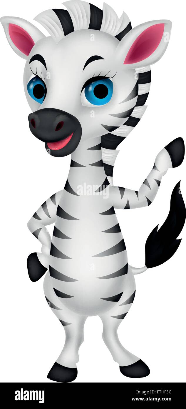 Cute baby zebra cartoon Stock Vector Image & Art - Alamy