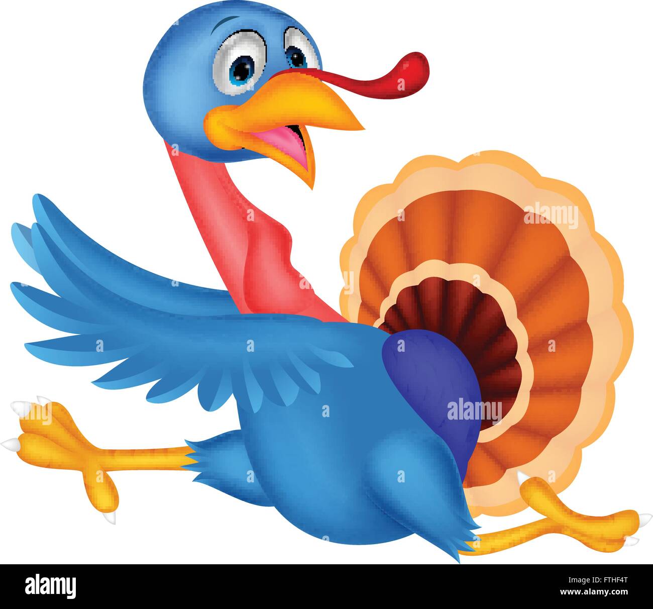 Cartoon turkey running Stock Vector Image & Art - Alamy
