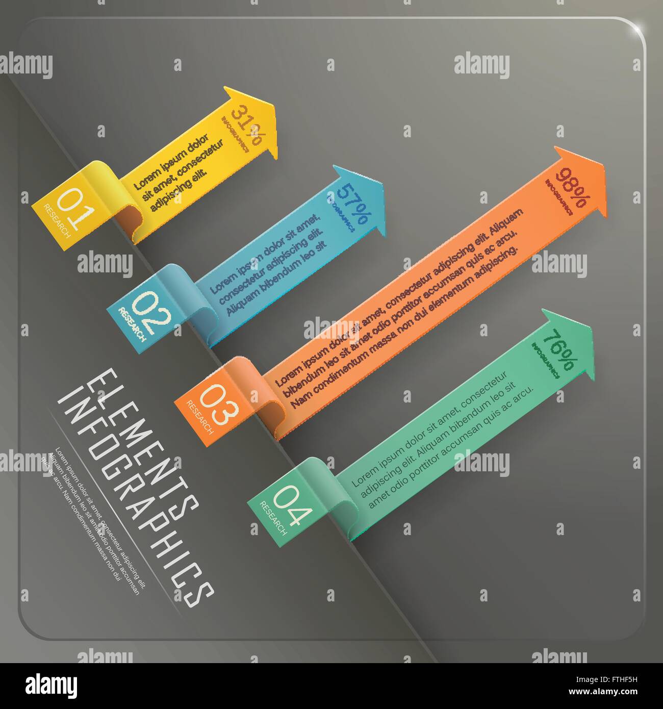 modern arrow bar chart infographic elements template Stock Vector Image ...