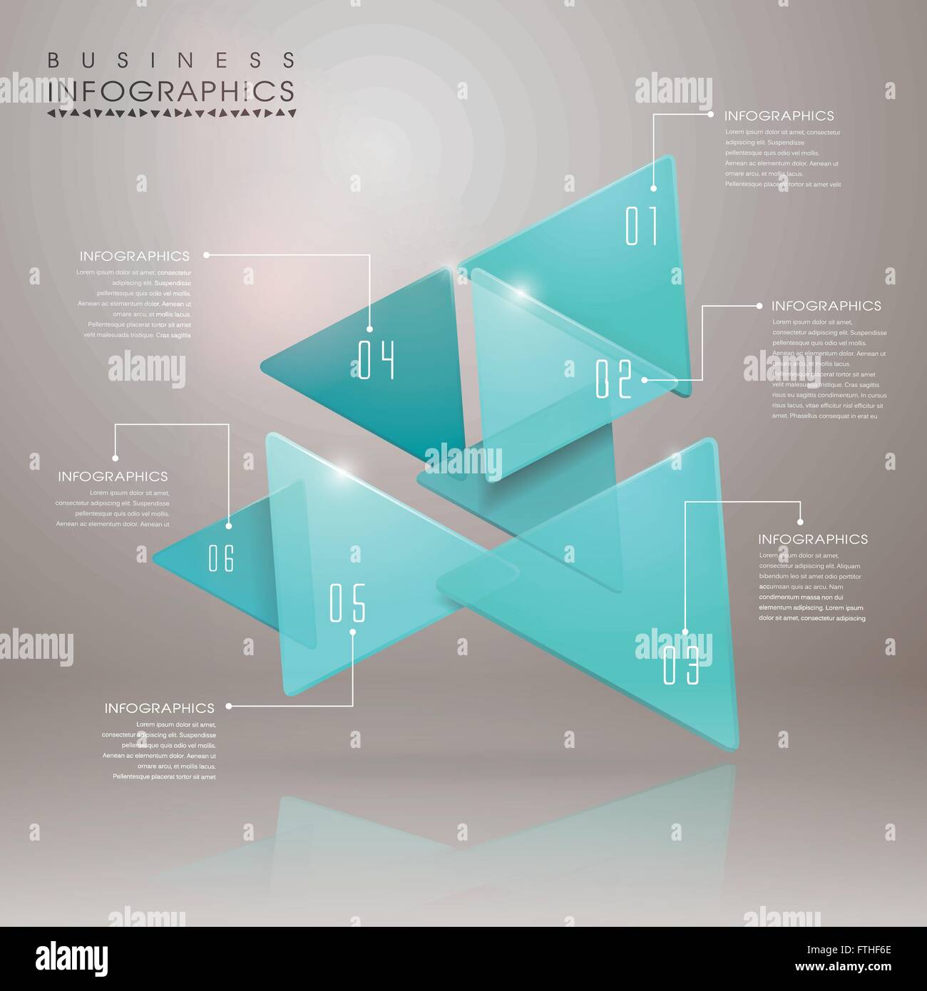 abstract translucent geometric arrow infographic elements template ...