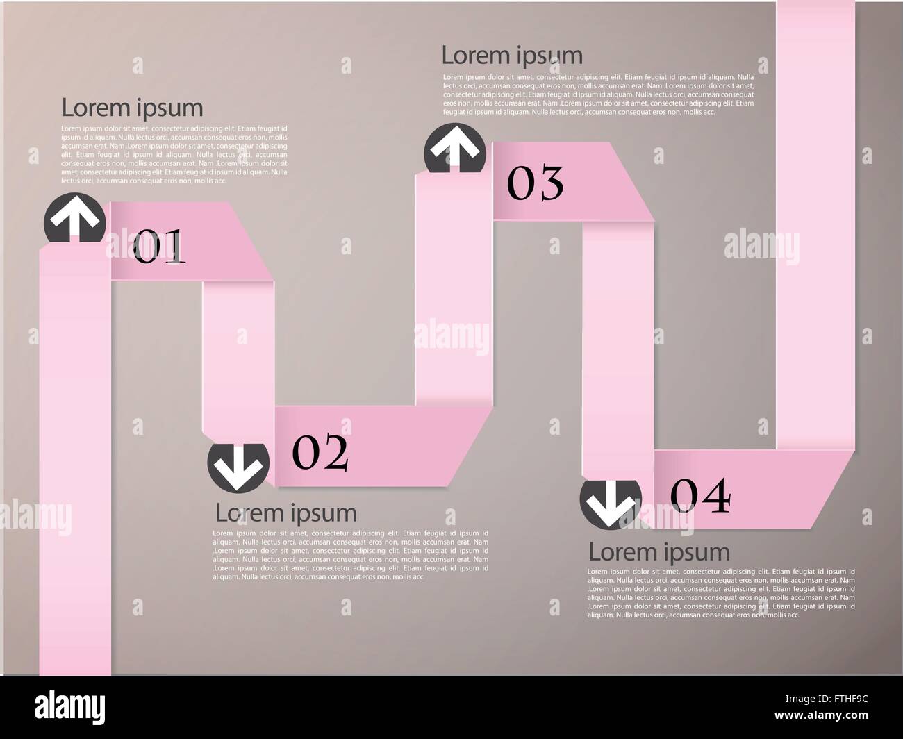 modern paper folding concept infographic elements template Stock Vector ...