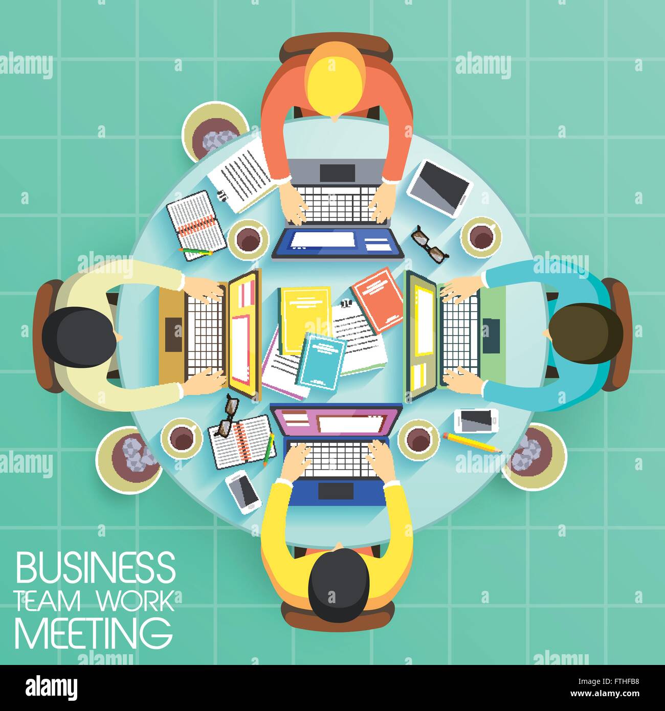 Creative design team in meeting Stock Vector Images - Alamy