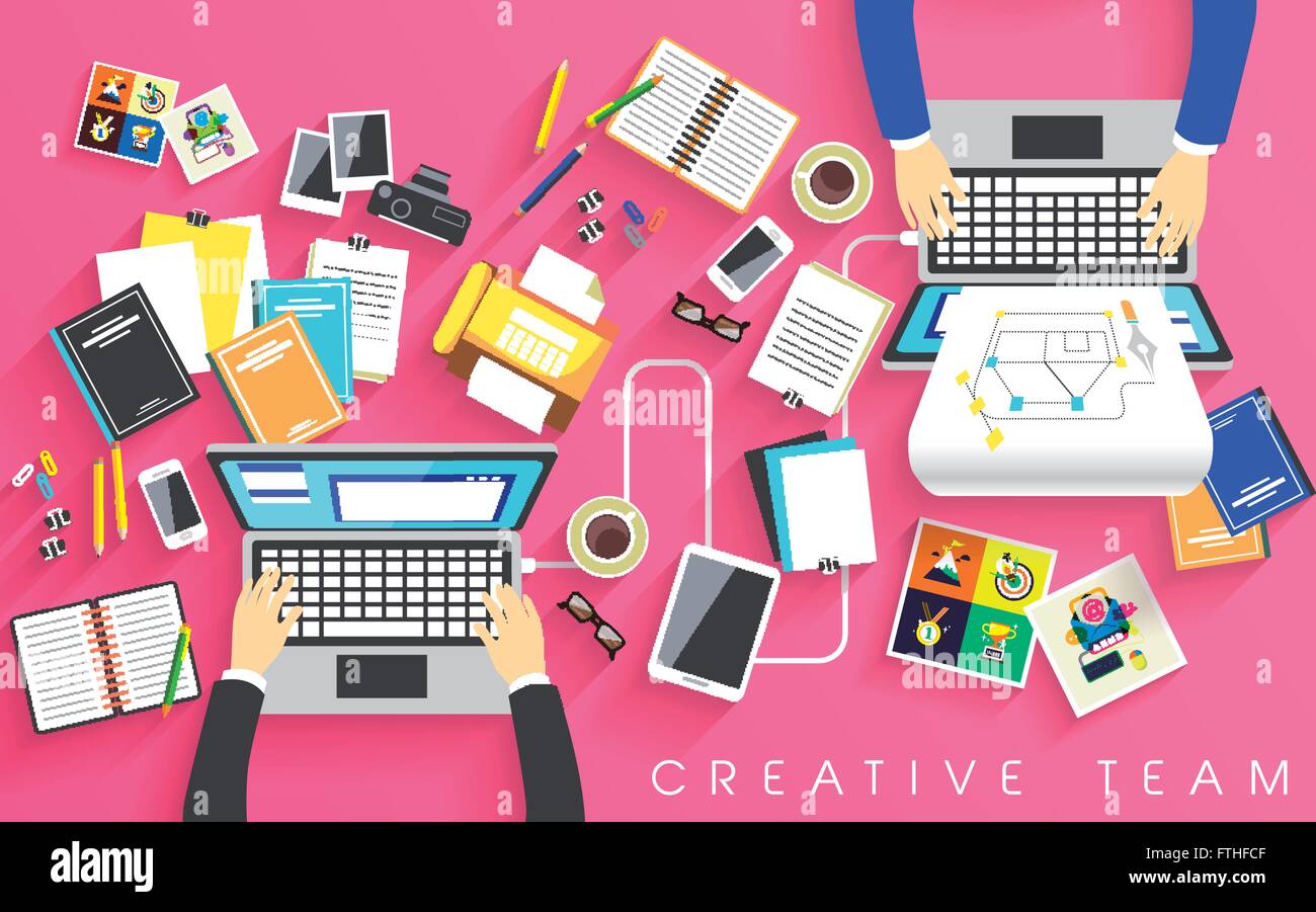 Design team meeting in conference room Stock Vector Images - Alamy