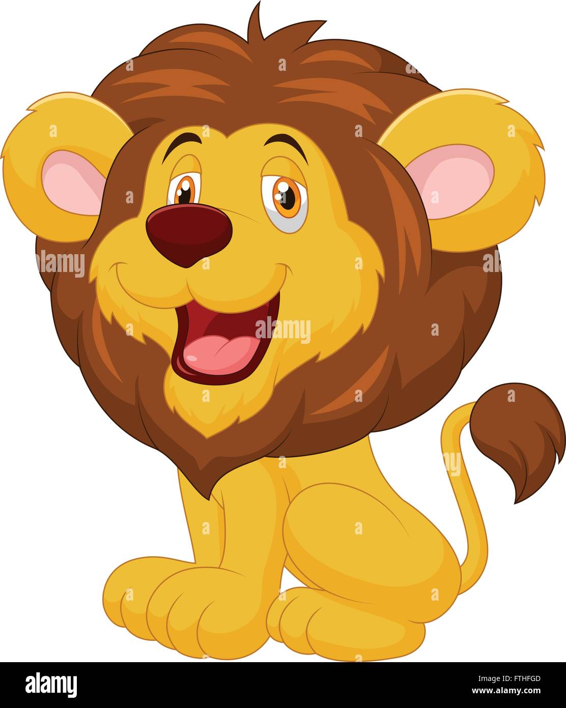 Cute lion cartoon Stock Vector Image & Art - Alamy
