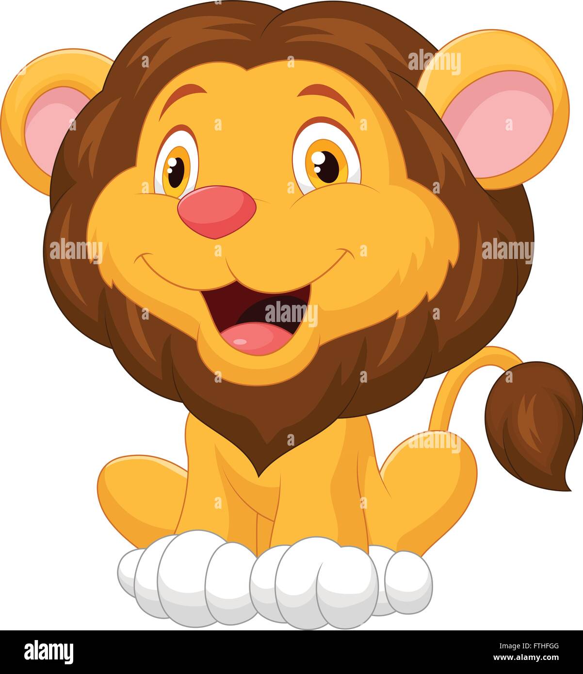 Cute lion cartoon Stock Vector Image & Art - Alamy