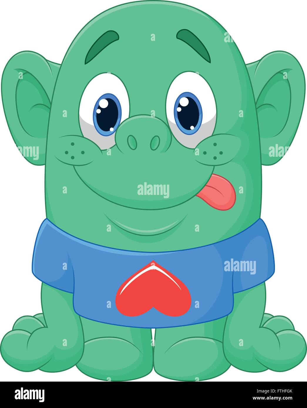 ugly cartoon monster Stock Vector Image & Art - Alamy