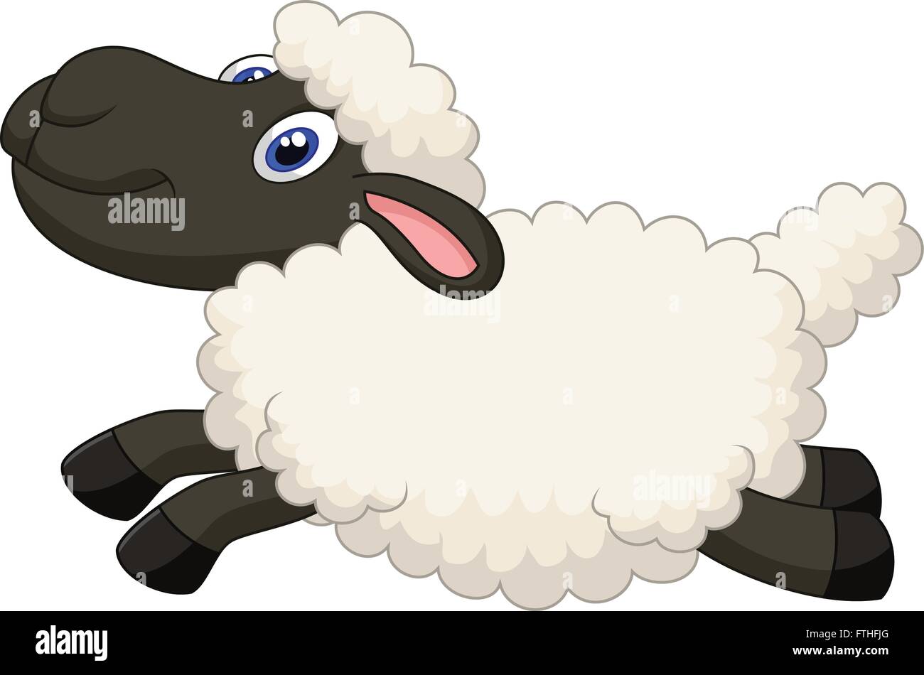 Cartoon sheep jumping Stock Vector Image & Art - Alamy