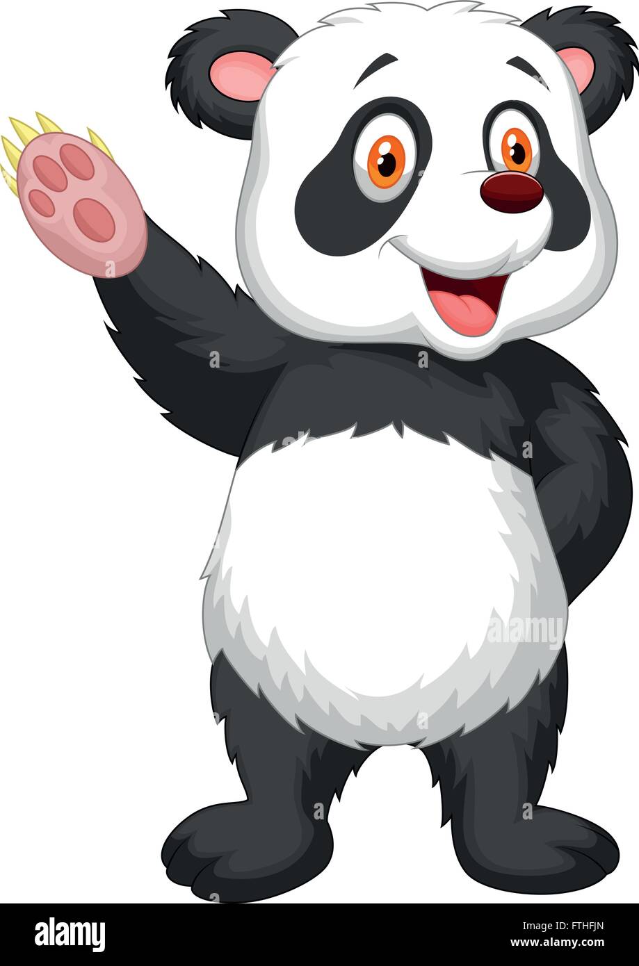 Animated Waving Panda