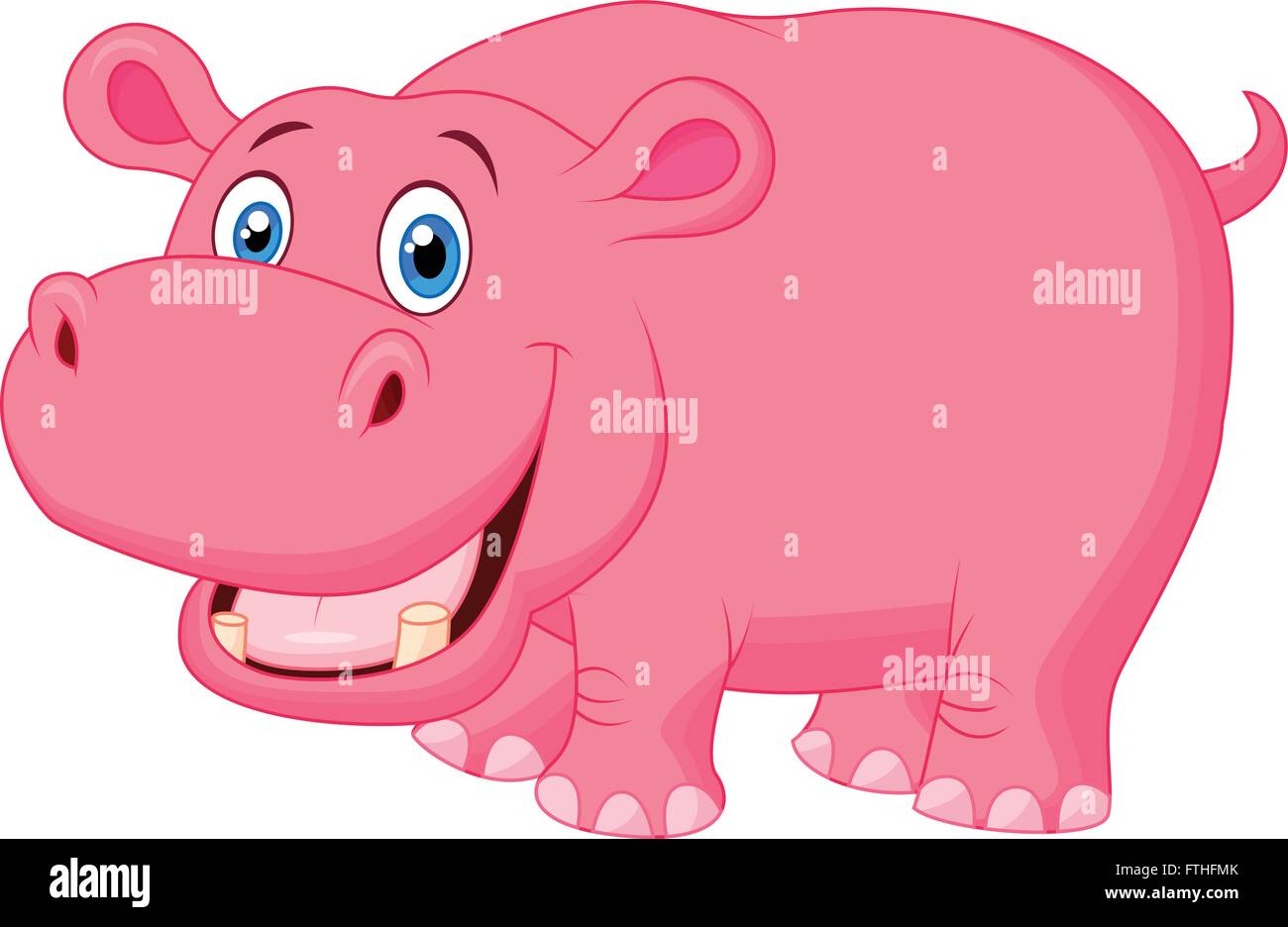 Cute hippo cartoon Stock Vector Image & Art - Alamy