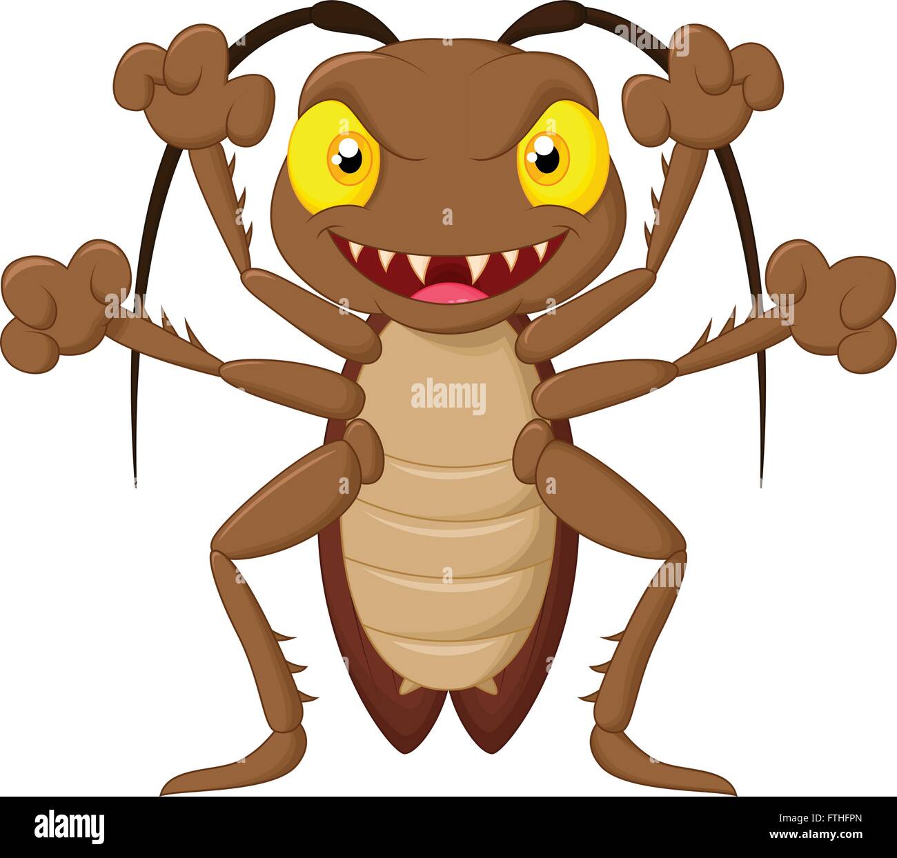 Scary cockroach cartoon Stock Vector Image & Art - Alamy