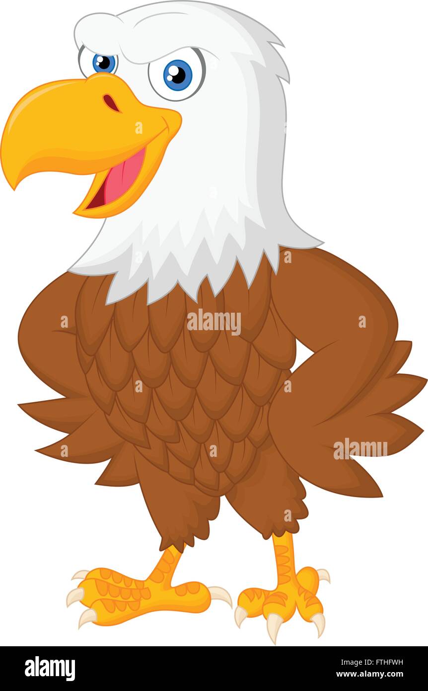 Cute eagle cartoon posing Stock Vector Image & Art - Alamy