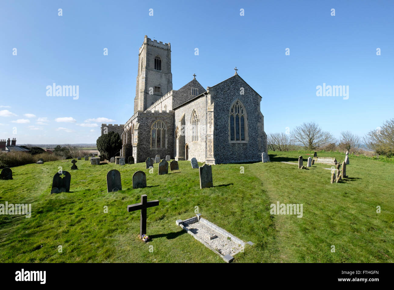 St Mary the Virgin Anglican church, Happisburgh, Norfolk, England Stock ...