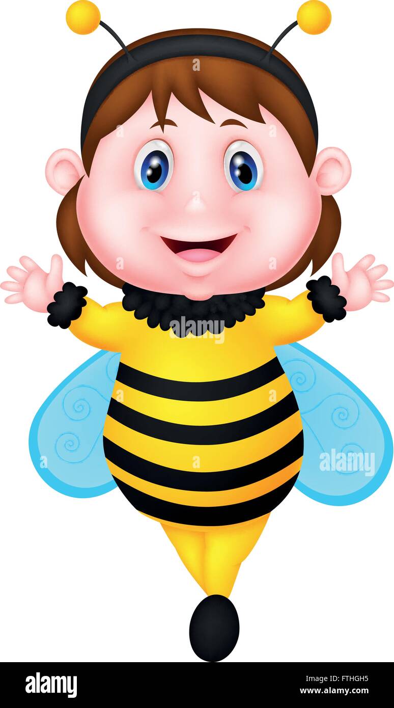 Bee costume kid Stock Vector Images - Alamy