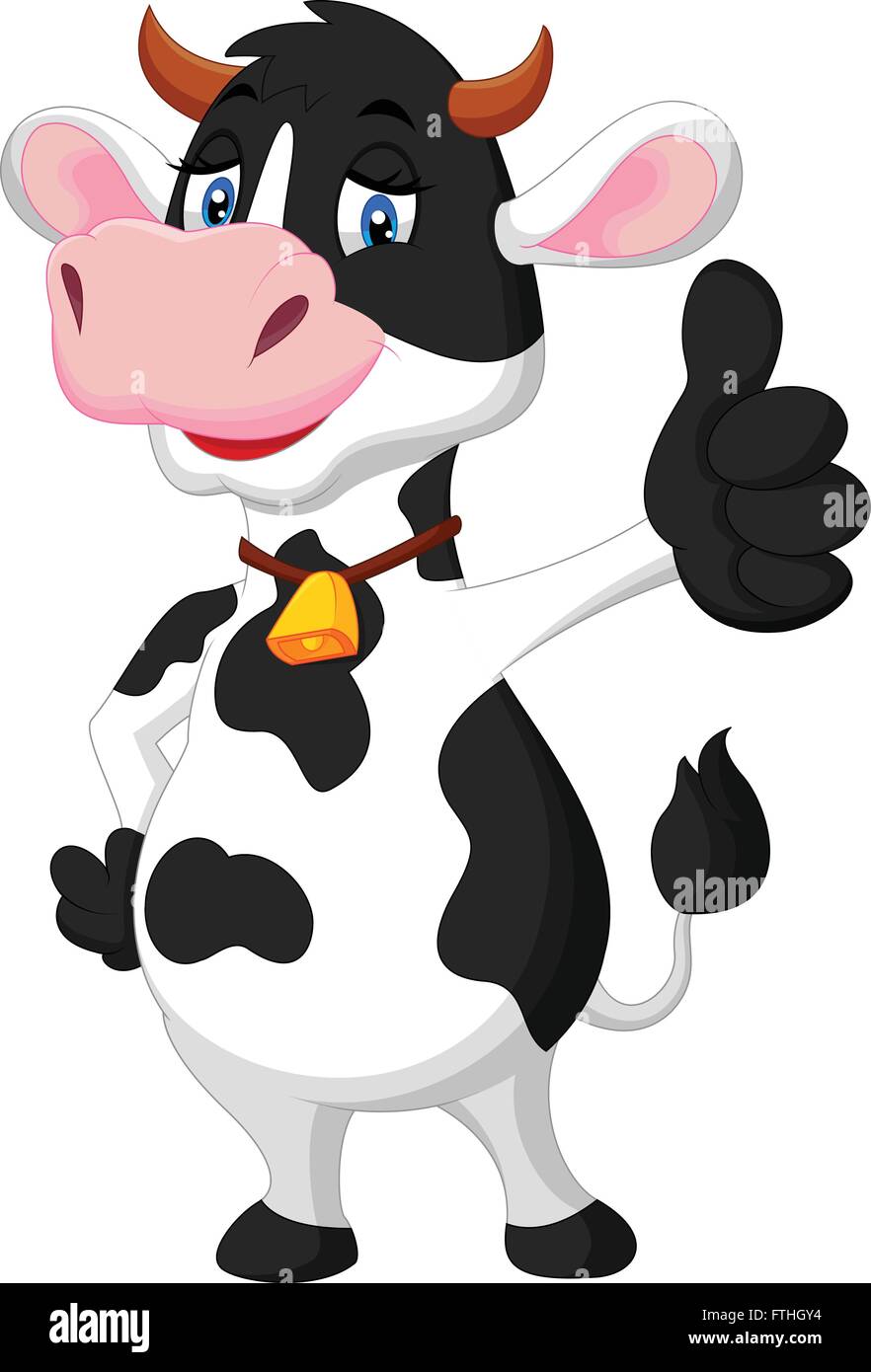 Cow cartoon hi-res stock photography and images - Alamy