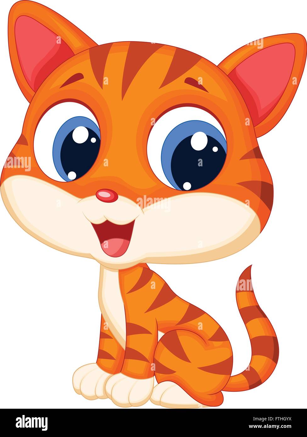 Cute cat cartoon Stock Vector Image & Art - Alamy