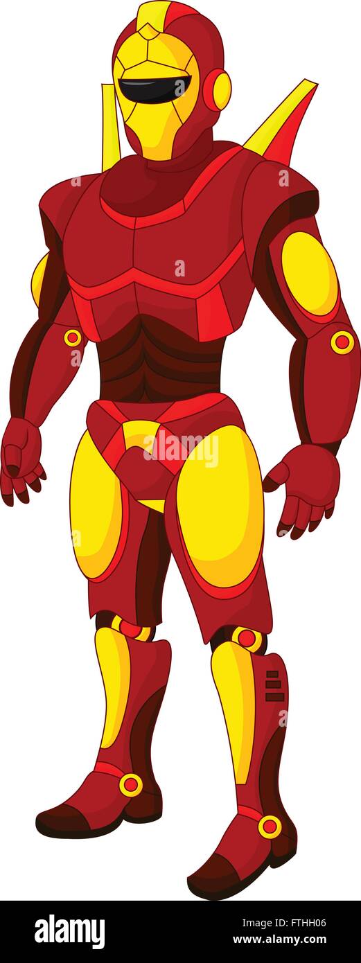 Cartoon red humanoid robot Stock Vector Image & Art - Alamy