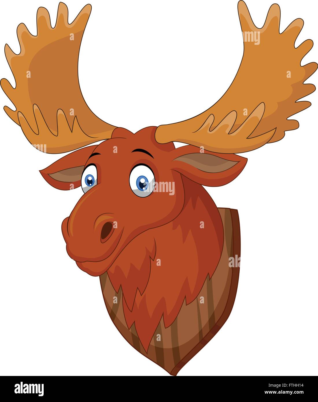 Moose head cartoon Stock Vector Image & Art - Alamy