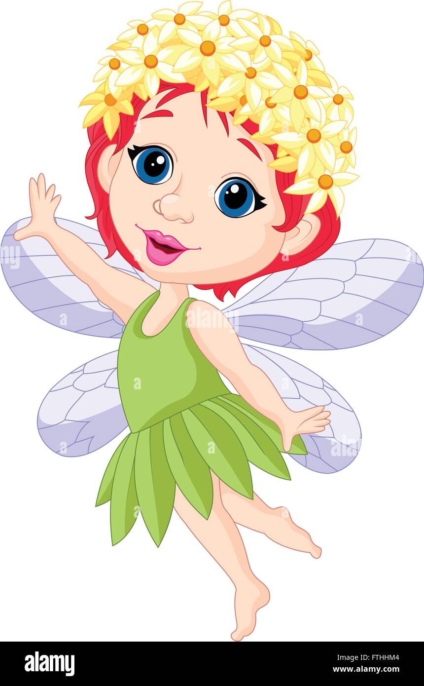 Cute little fairy cartoon Stock Vector Image & Art - Alamy