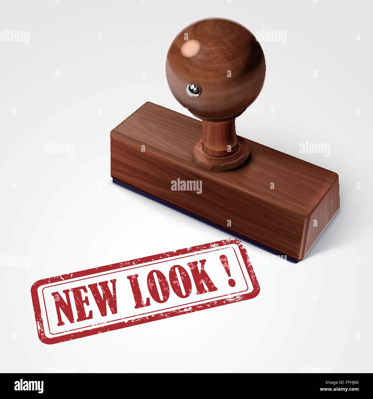 stamp new look in red over white background Stock Vector Image & Art ...