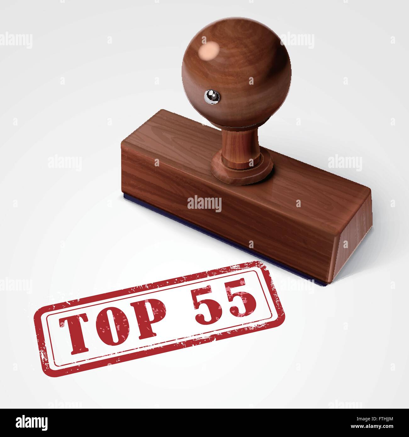 stamp top 55 in red over white background Stock Vector Image & Art - Alamy