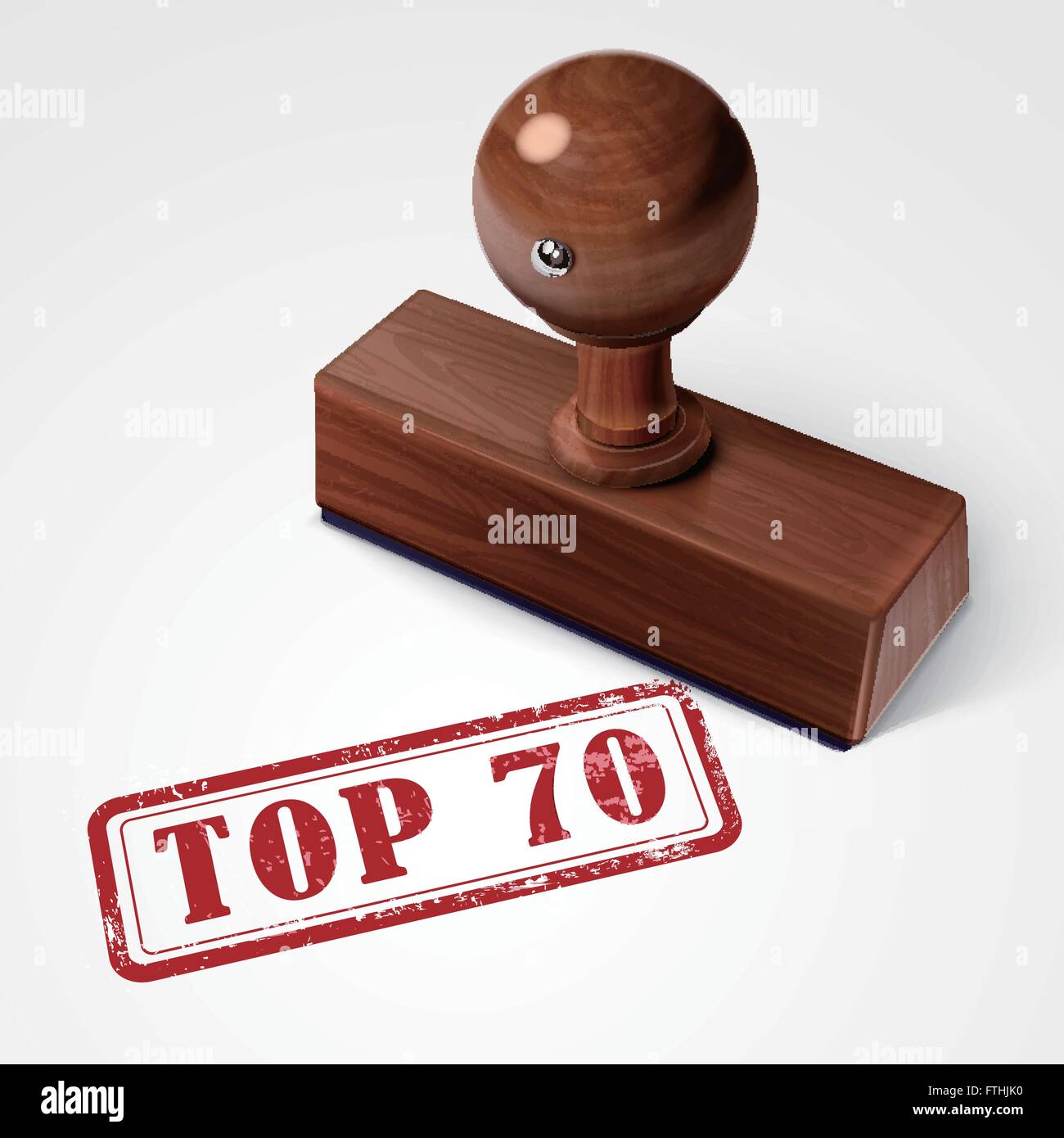 stamp top 70 in red over white background Stock Vector Image & Art - Alamy