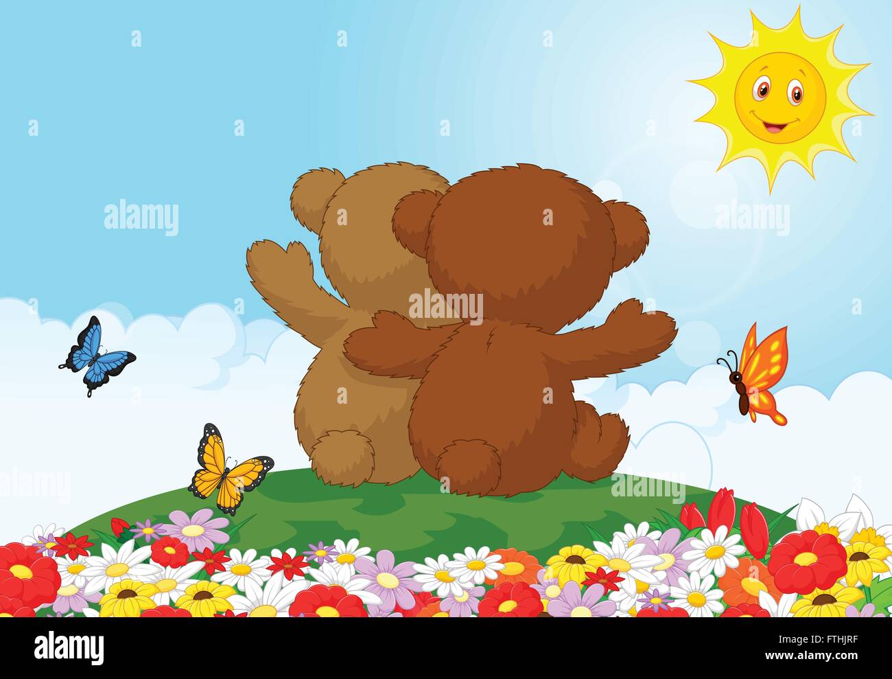 Colorful teddy bears Stock Vector Images - Alamy