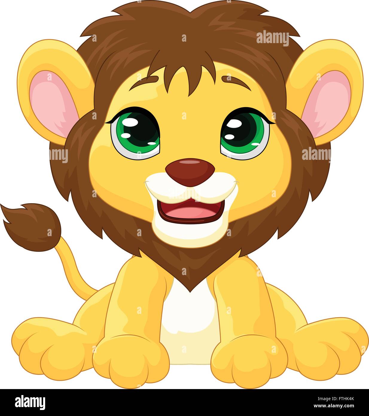 Cute lion cartoon Stock Vector Image & Art - Alamy