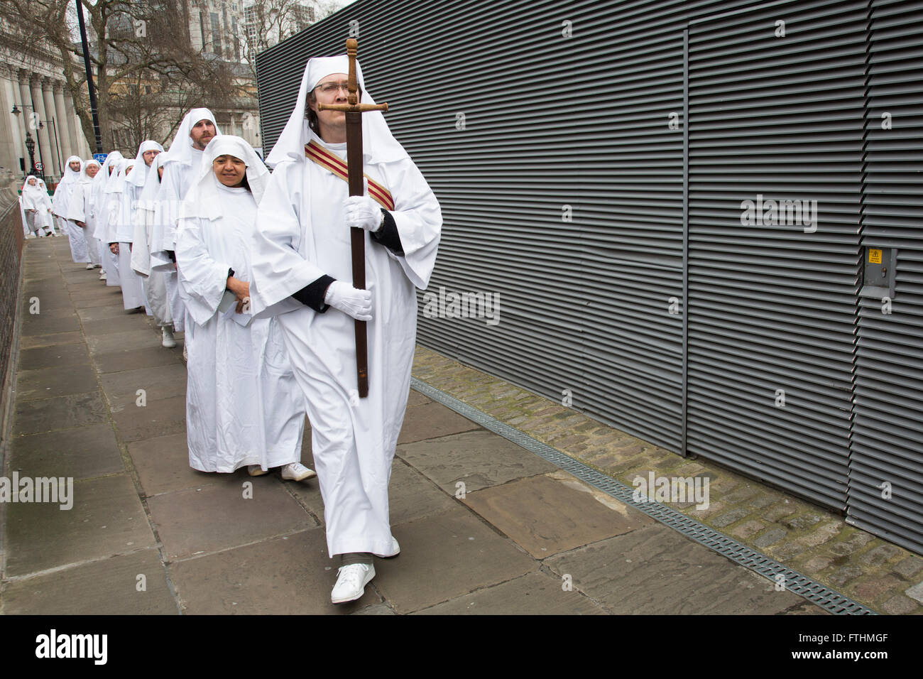 The Swordbearer leading The Druid Order Spring Equinox ceremony held at ...