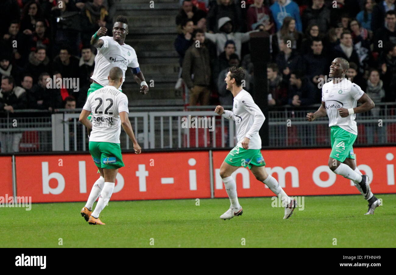 Moustapha Bayal Sall when one league match Stade Rennais - AS Saint ...
