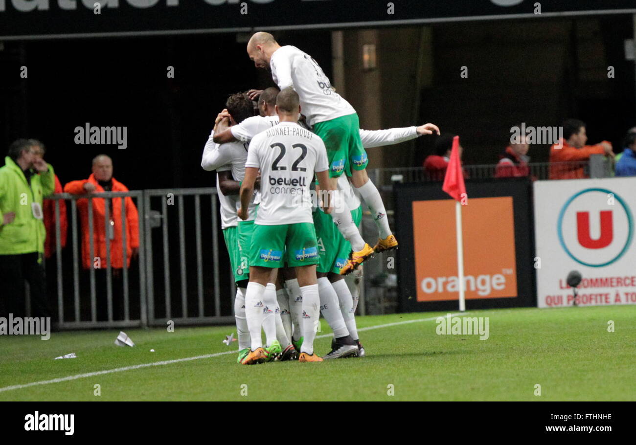 Moustapha Bayal Sall when one league match Stade Rennais - AS Saint ...