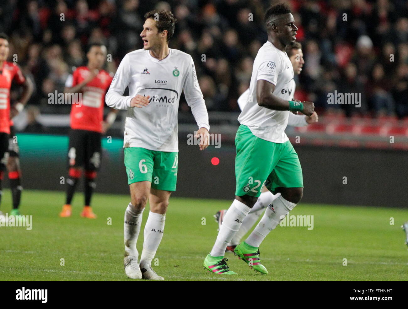 Moustapha Bayal Sall when one league match Stade Rennais - AS Saint ...