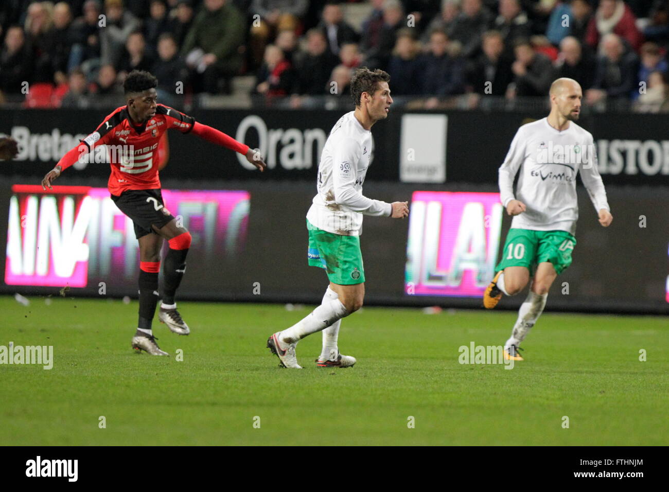 :Ousmane Dembélé when one league match Stade Rennais - AS Saint Etienne ...