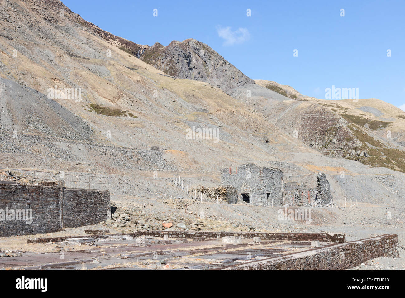 Abandoned lead mine at Cwmystwyth ceredigion, Wales Stock Photo - Alamy