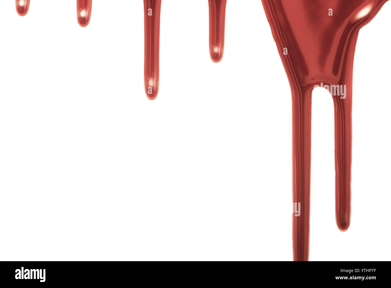 Red drop of blood isolated on white background Stock Photo - Alamy