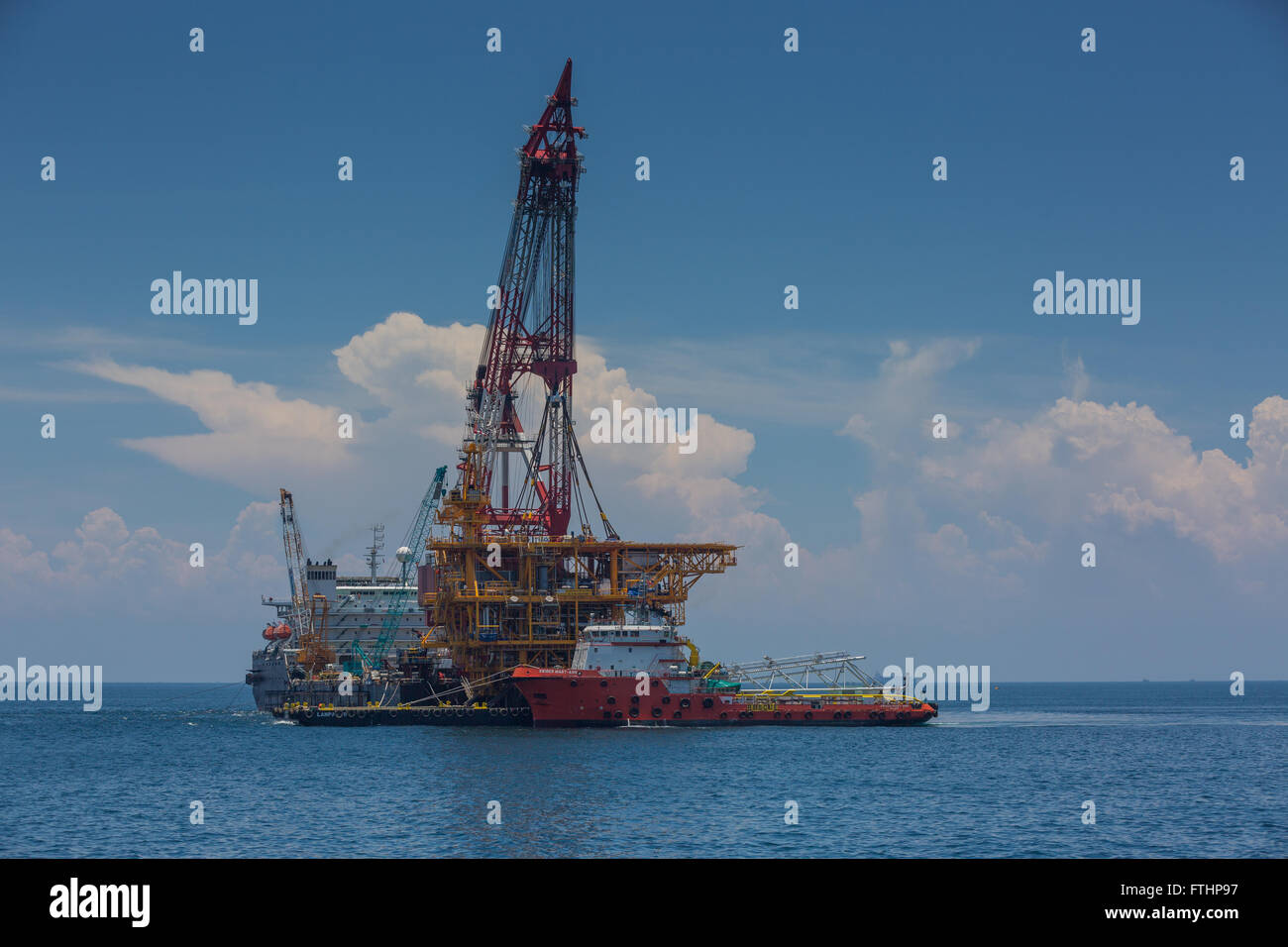 Offshore Oil Rig Crane Lerval High Resolution Stock Photography and ...